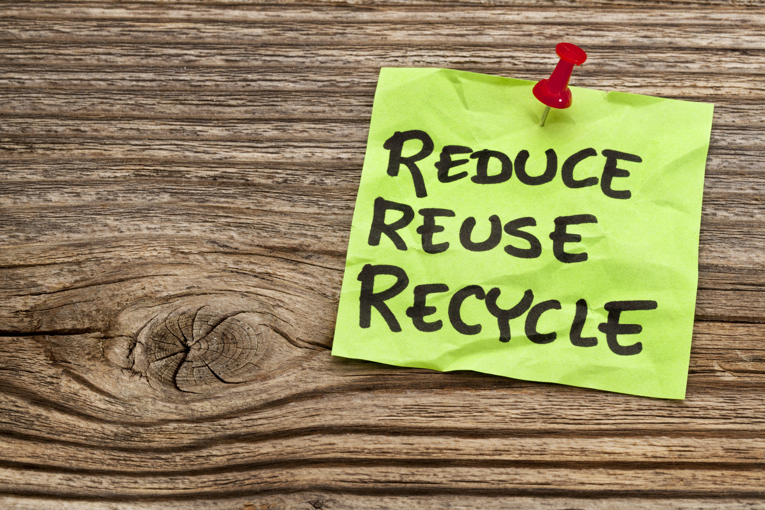 reduce, reuse and recycle note | Resources for Online Resellers